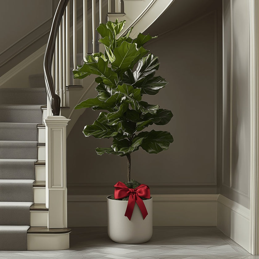 Fiddle Leaf Fig + Pot (Gift Bundle) | PlantologyUSA.com – Plantology USA